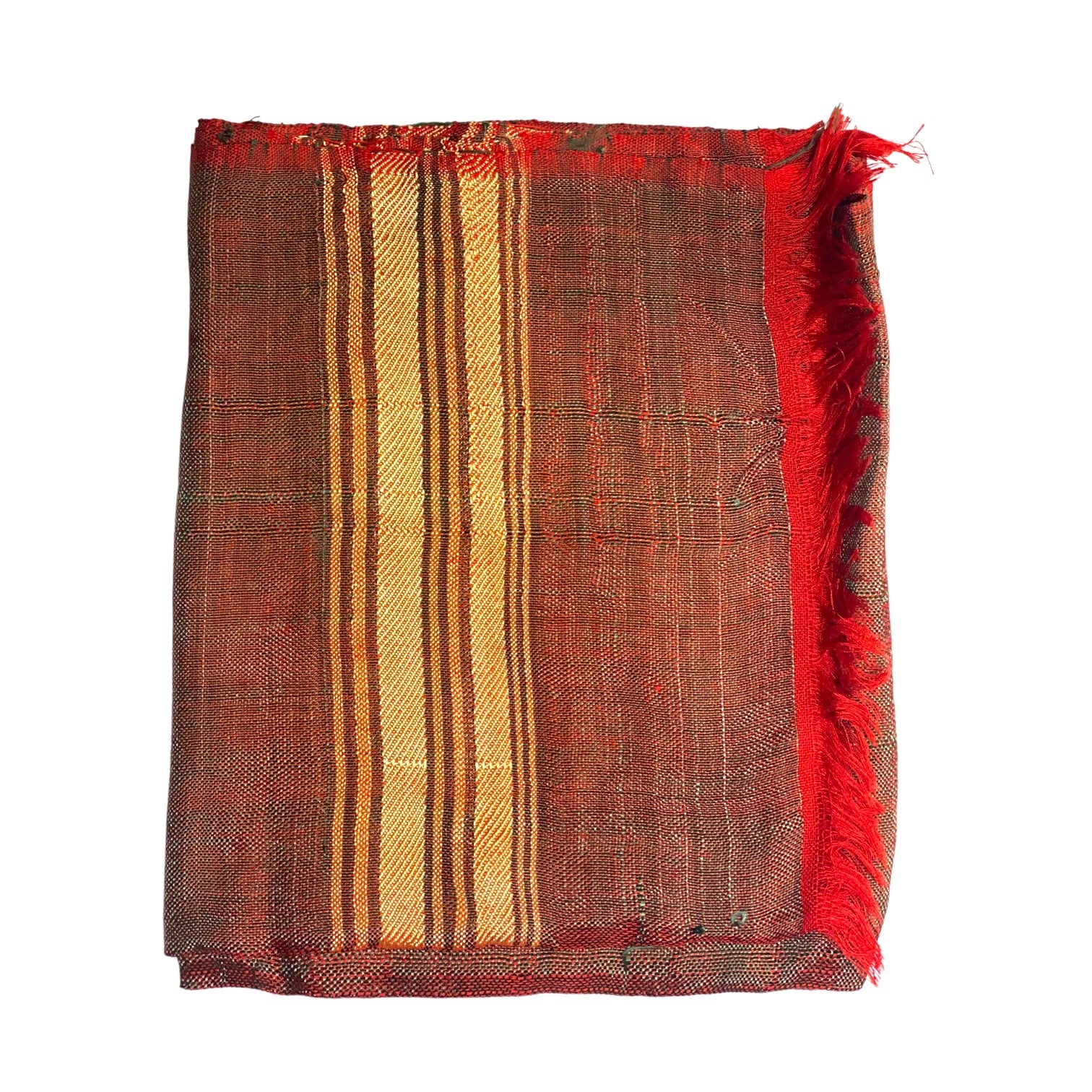 Ethiopian Scarf with Red and Yellow Stripe 1007-09 – Eyema's Gift
